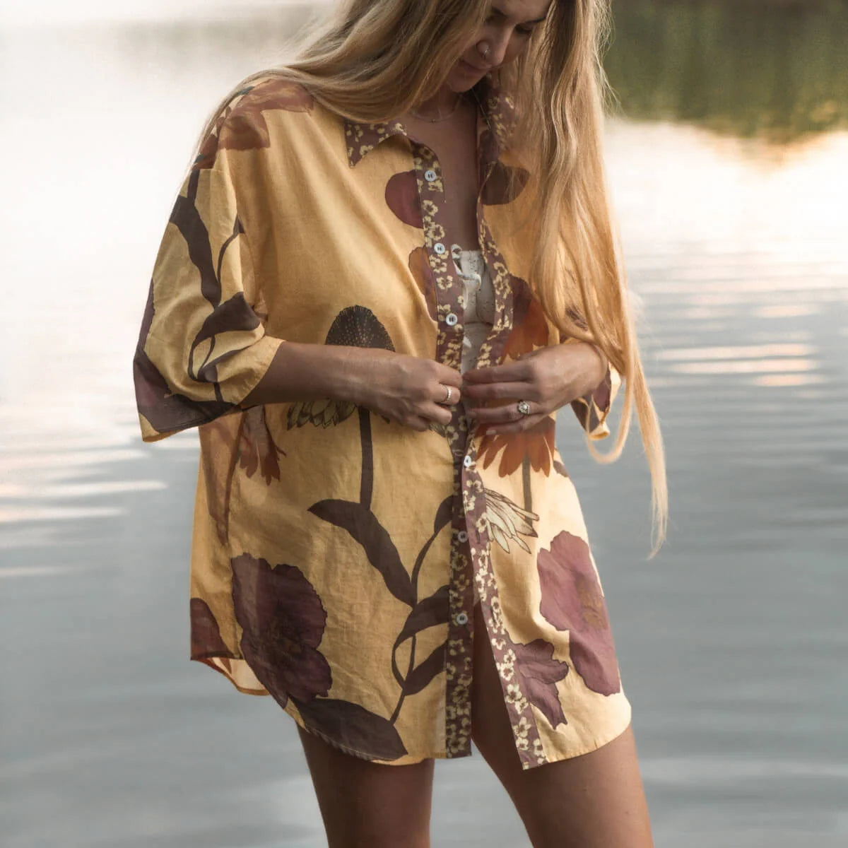 Glades Over Swim Shirt CHAMOMILE – Deesse Boutique